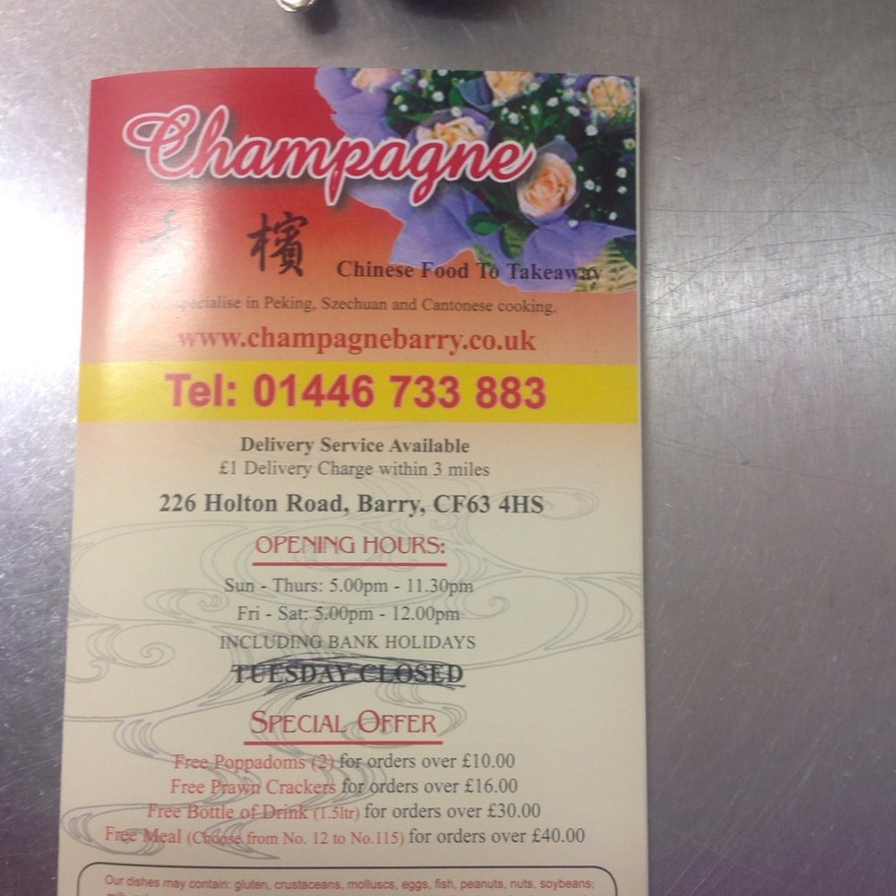 New Garden Aberkenfig Takeaway Menu | Fasci Garden