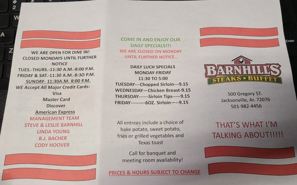 BARNHILL’S STEAK AND BUFFET - Updated November 2025 - 25 Photos & 59 ...