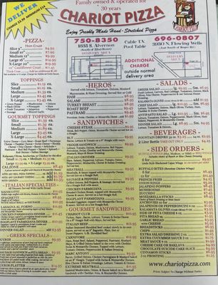 CHARIOT PIZZA - Updated January 2025 - 88 Photos & 188 Reviews - 1835 S ...