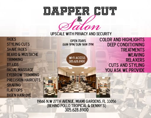 DAPPER CUT SALON - Updated October 2025 - 19666 NW 27th Ave, Miami ...