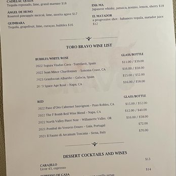 TORO BRAVO - Updated September 2025 - 305 Photos & 88 Reviews - 50 N ...