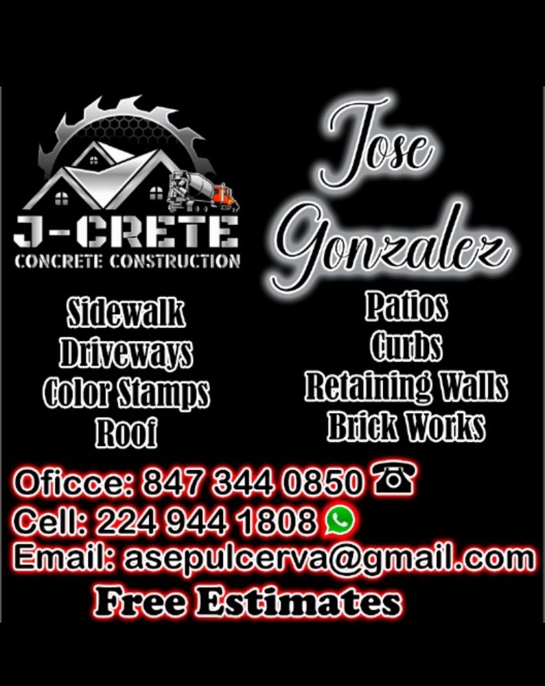 J CRETE CONCRETE CONSTRUCTION - Updated February 2025 - Request a Quote ...