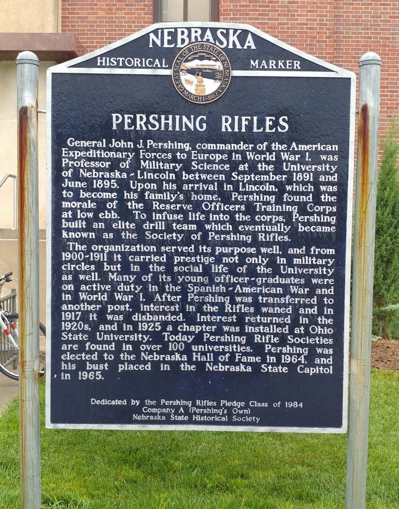 PERSHING RIFLES HISTORICAL MARKER - Updated December 2024 - 813-857 N ...