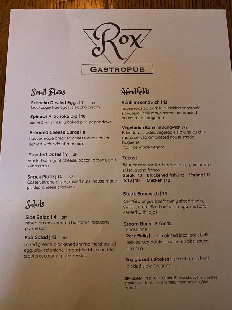 ROX GASTROPUB - Updated April 2024 - 39 Photos & 43 Reviews - 119 E ...
