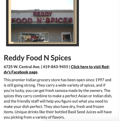REDDY FOOD N SPICES - Updated August 2025 - 6725 W Central Ave, Toledo ...