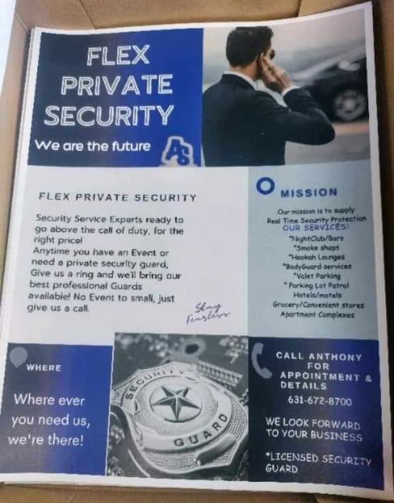 FLEX PRIVATE SECURITY - Updated February 2025 - Bellport, New York ...