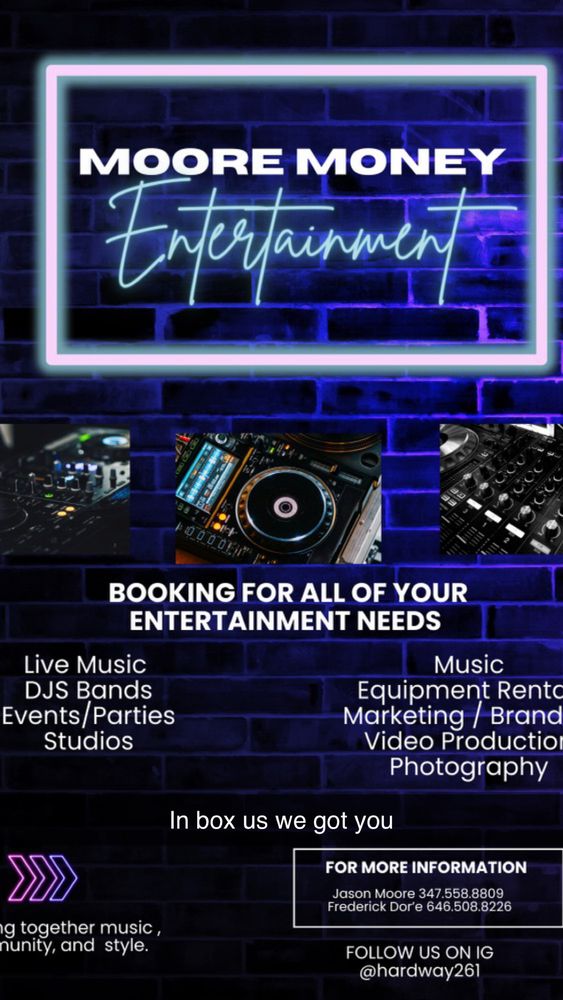 MOORE MONEY ENTERTAINMENT - Staten Island, New York - Marketing - Phone ...