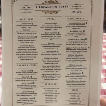 IL LOCALETTO ROSSI ITALIAN CUISINE - Updated December 2025 - 222 Photos ...