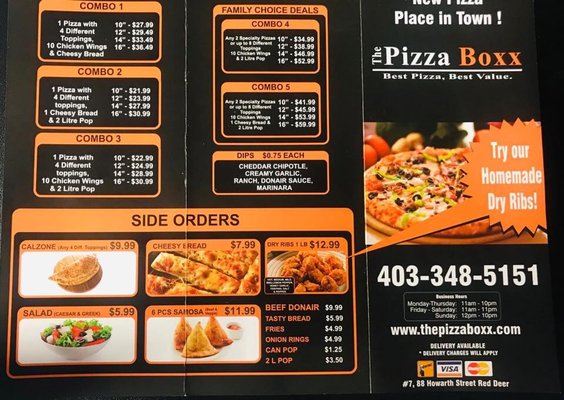 THE PIZZA BOXX - Updated June 2024 - 7 88 Howarth Street, Red Deer ...