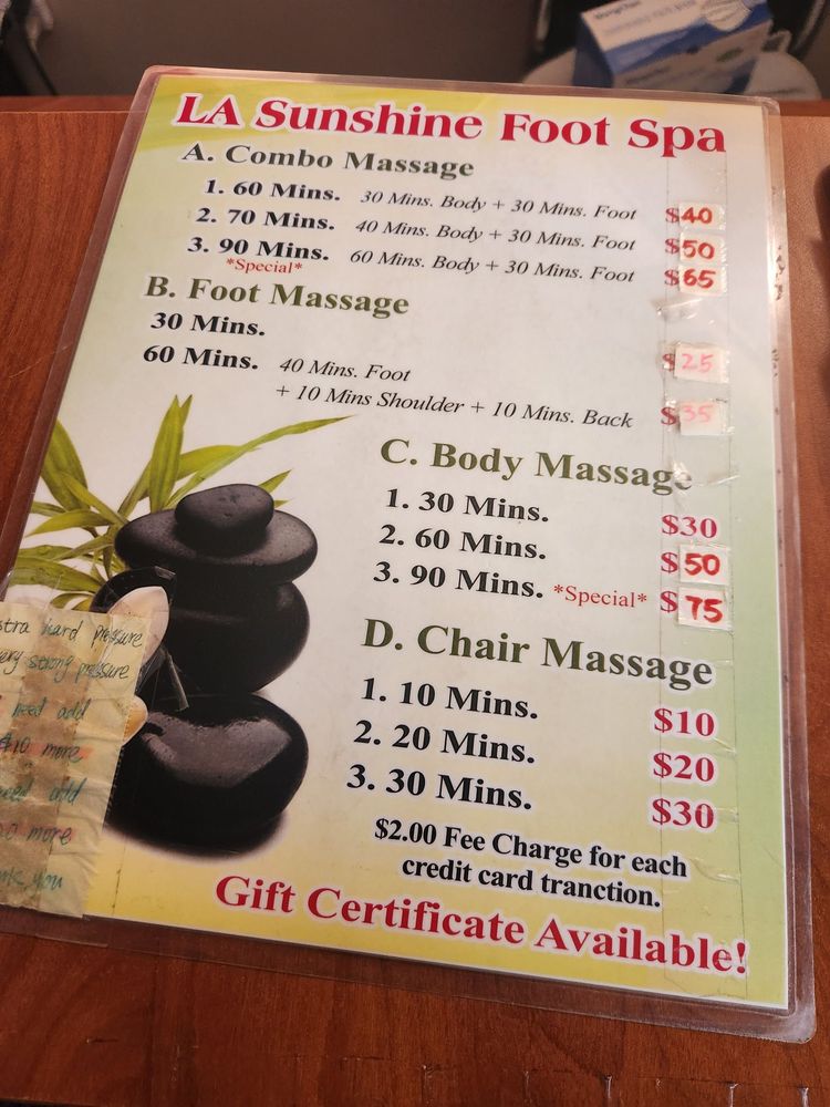 LA SUNSHINE FOOT SPA - Updated December 2025 - 105 Reviews - 9063 ...