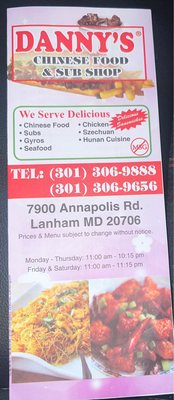 DANNY’S CHINESE FOOD CARRYOUT - Updated August 2025 - 15 Photos - 2834 ...