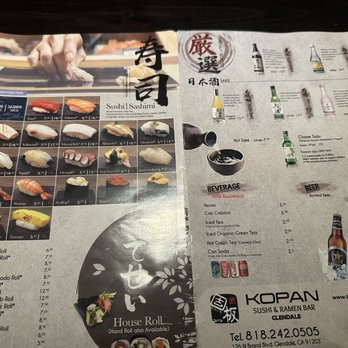 KOPAN SUSHI & RAMEN BAR - GLENDALE - Updated December 2024 - 1401 ...