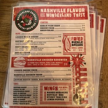 WONDERLAND CHICKEN AT WORTHY BREWING - Updated December 2025 - 119 ...