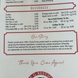 CIRCLE G RESTAURANT - Updated December 2024 - 95 Photos & 60 Reviews ...