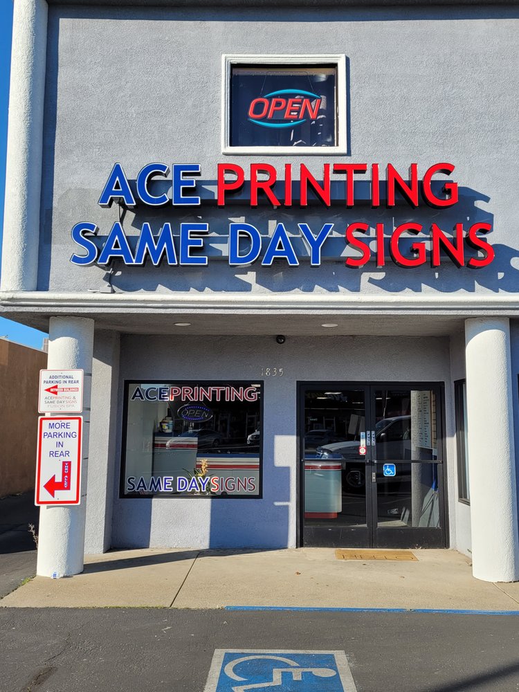 ACE PRINTING SAME DAY SIGNS - Updated October 2025 - 1835 Fulton Ave ...