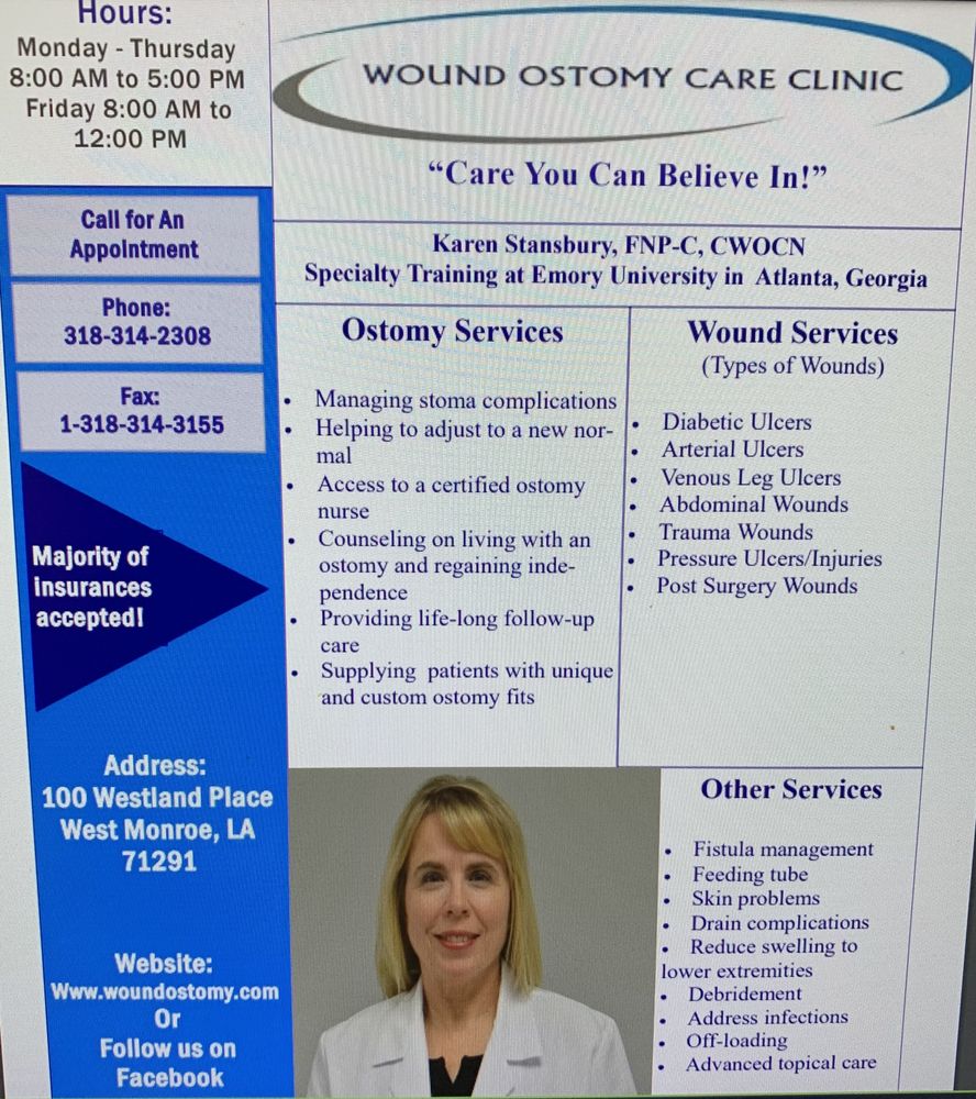WOUND OSTOMY CARE CLINIC - WEST MONROE, LA - Yelp