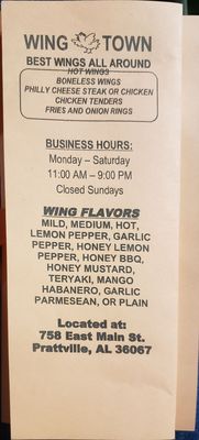 WING TOWN - Updated October 2025 - 758 E Main St, Prattville, Alabama ...