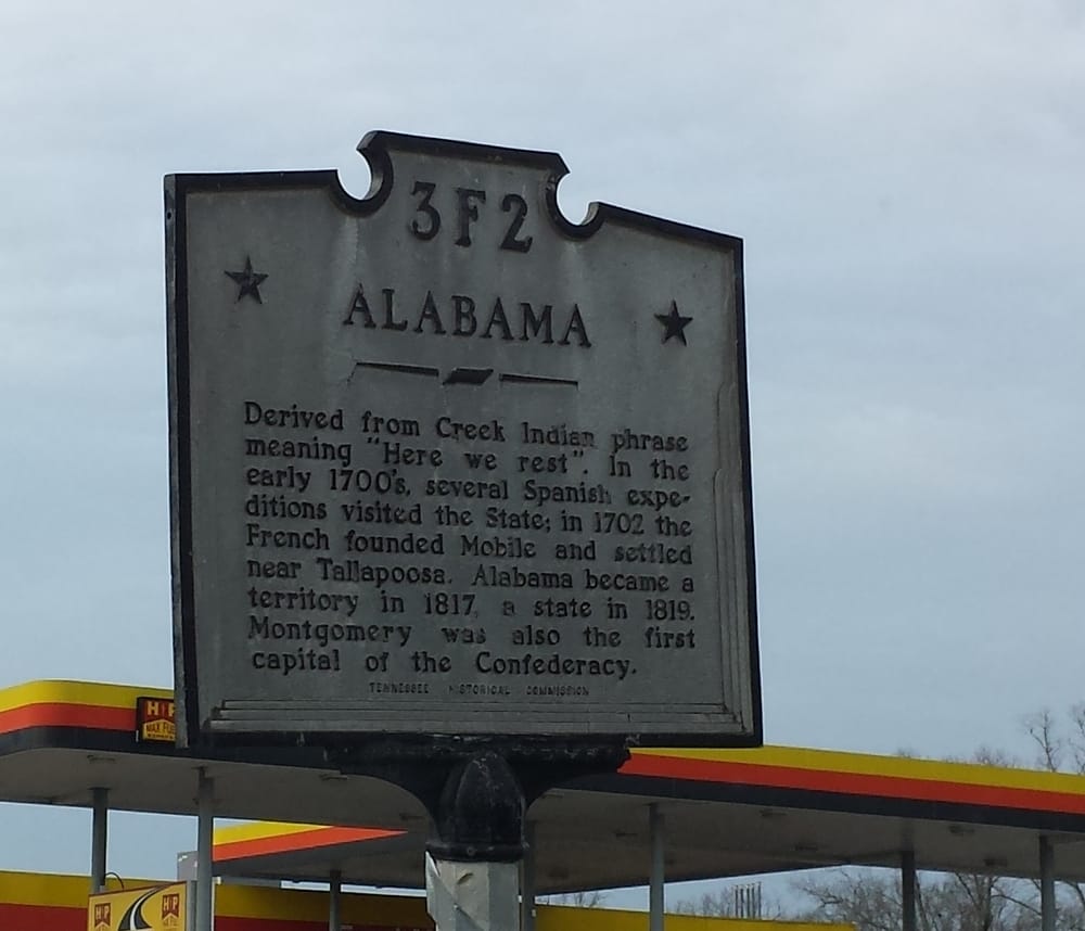 ALABAMA HISTORICAL MARKER - 26446 Main St, Ardmore, Tennessee ...