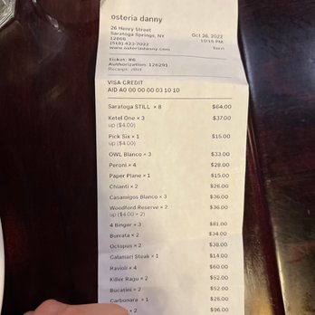 OSTERIA DANNY - Updated June 2024 - 122 Photos & 203 Reviews - 26 Henry St, Saratoga Springs ...