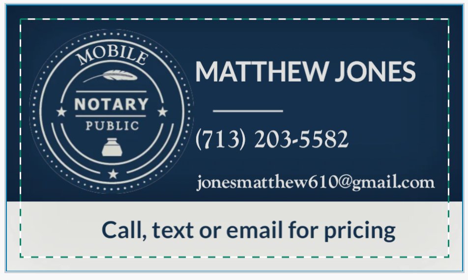 MATTHEW JONES MOBILE NOTARY - Updated November 2024 - Pasadena, Texas ...