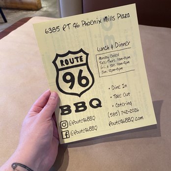 ROUTE 96 BBQ - Updated December 2025 - 88 Photos & 128 Reviews - 6385 ...