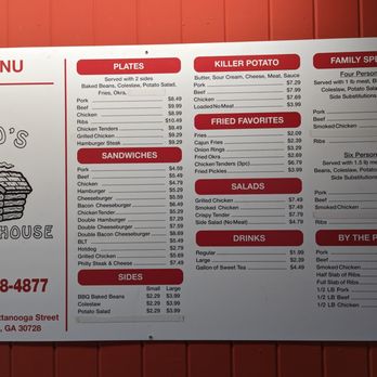 GEO’S SMOKEHOUSE - Updated January 2026 - 713 S Chattanooga St ...