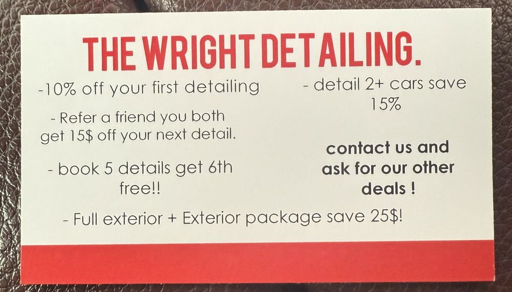 THE WRIGHT DETAILING - Updated May 2025 - Request a Quote - 24 Industrial Rd, Prospect ...