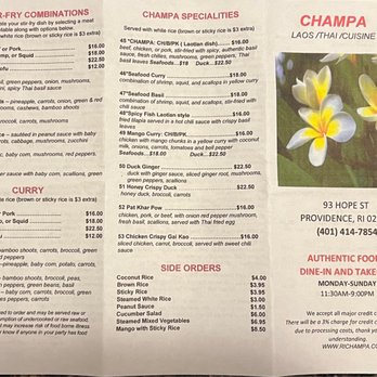 CHAMPA - Updated August 2024 - 143 Photos & 71 Reviews - 93 Hope St ...