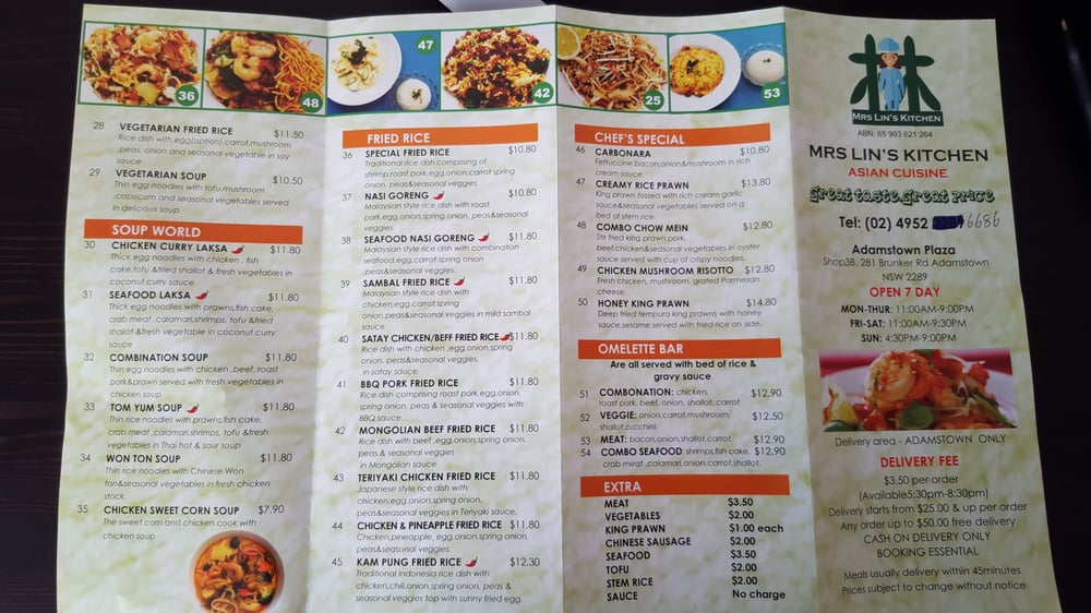 MRS LIN’S KITCHEN - Updated December 2025 - 281 Brunker Rd, Adamstown ...