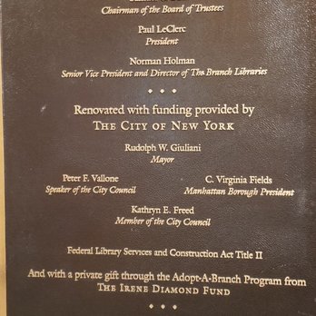 CHATHAM SQUARE LIBRARY - NEW YORK PUBLIC LIBRARY - Updated October 2025 ...