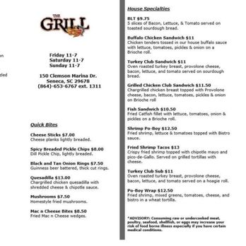 THE GRILL AT CLEMSON MARINA - Updated October 2025 - 33 Photos & 33 ...