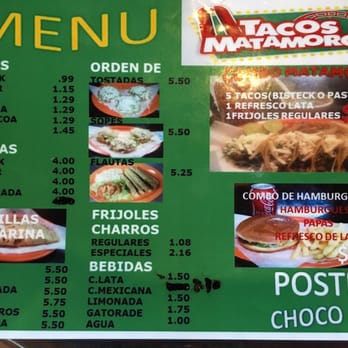 TACOS MATAMOROS - Updated December 2025 - 3180 Farm 802, Brownsville ...
