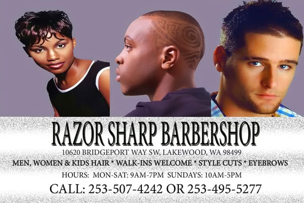 RAZOR SHARP BARBER SHOP - Updated August 2025 - 17 Reviews - 10620 ...