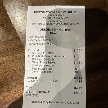 DESTINATION SMOKEHOUSE - Updated August 2024 - 78 Photos & 59 Reviews ...