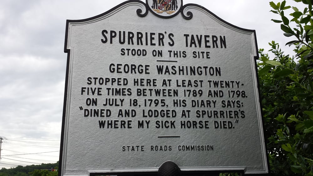 SPURRIER’S TAVERN HISTORIAL MARKER - 7100 Waterloo Rd, Jessup, Maryland ...