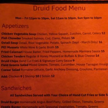 THE DRUID - Updated December 2025 - 269 Photos & 678 Reviews - 1357 ...