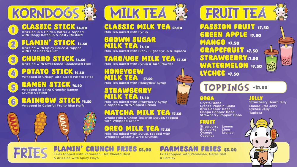 STICK IT CORNDOGS & BOBA TEA - Updated May 2024 - 26 Photos - 6625 ...