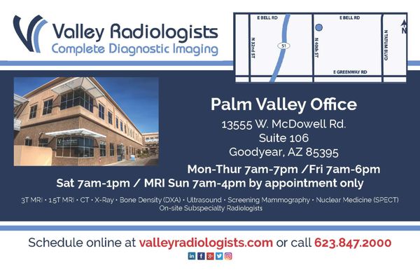 VALLEY RADIOLOGISTS - PALM VALLEY OFFICE - Updated December 2025 - 32 ...