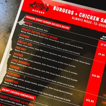 KILLER BURGER OAKWAY - Updated December 2025 - 76 Photos & 69 Reviews ...