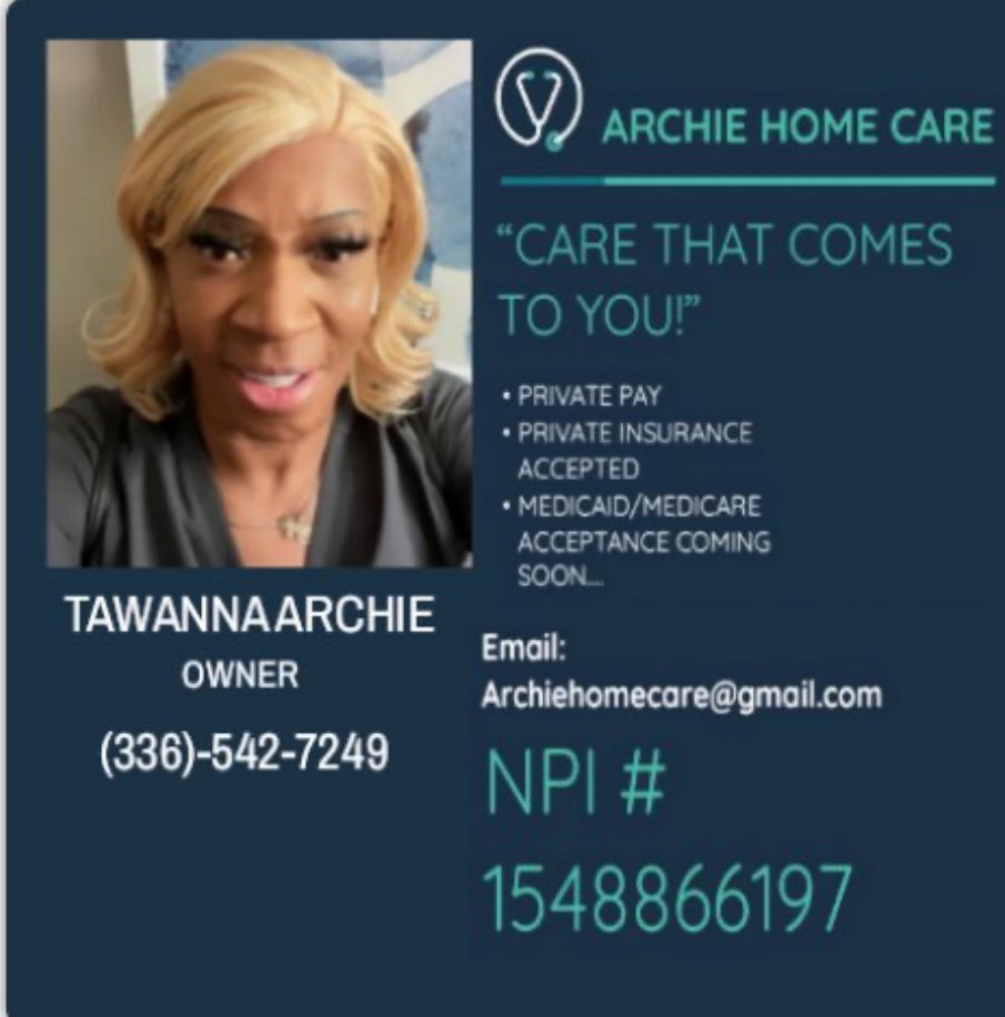 ARCHIE HOME CARE - Updated April 2024 - Greensboro, North Carolina ...