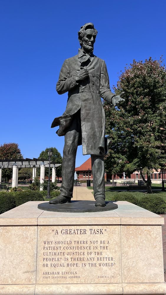A GREATER TASK LINCOLN STATUE - Updated April 2024 - Springfield ...