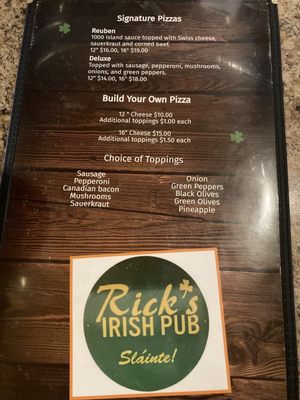 RICK’S IRISH PUB - Updated September 2025 - 123 E Bannerman Ave ...