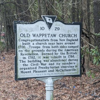 OLD WAPPETAW CHURCH HISTORICAL MARKER - 4852 N Hwy 17, Awendaw, South ...
