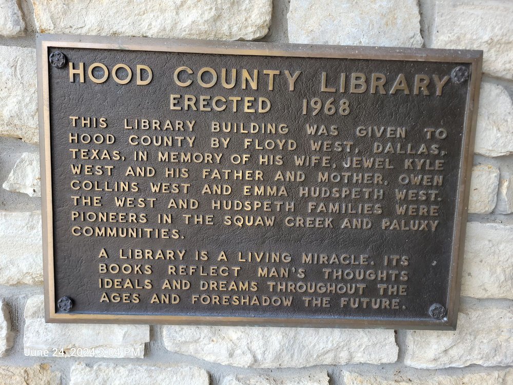 HOOD COUNTY LIBRARY - Updated August 2025 - 222 N Travis St, Granbury ...