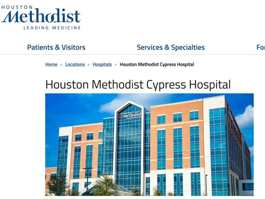 HOUSTON METHODIST CYPRESS HOSPITAL - Updated April 2026 - 10 Reviews ...
