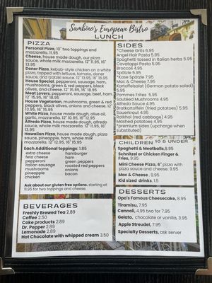 SAMBINO’S EUROPEAN BISTRO - Updated June 2026 - 18 Reviews - 1104 Alice ...