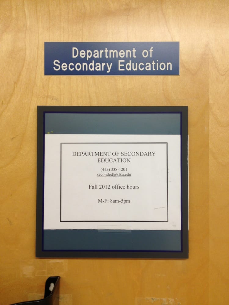 SAN FRANCISCO STATE UNIVERSITY TEACHER CREDENTIAL PROGRAM - 1600 ...