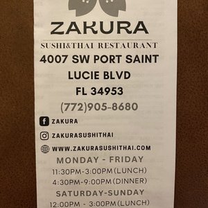 ZAKURA SUSHI & THAI RESTAURANT - 24 Photos & 17 Reviews - 4007 SW Port ...