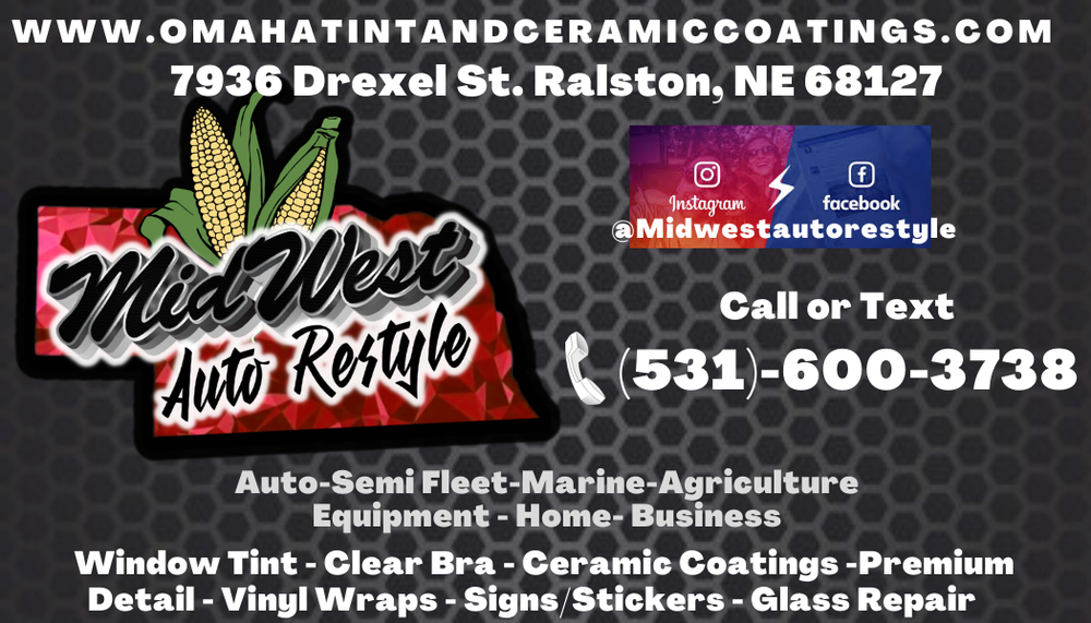MIDWEST AUTO RESTYLE - Car Window Tinting - 7936 Drexel St, Ralston, NE ...