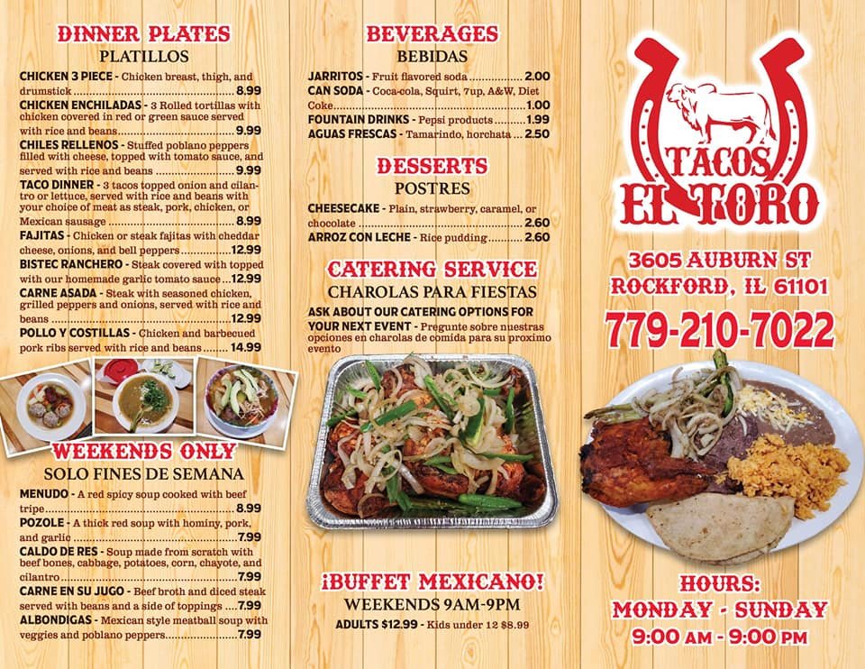 TACOS EL TORO - Updated October 2025 - 3605 Auburn St, Rockford ...